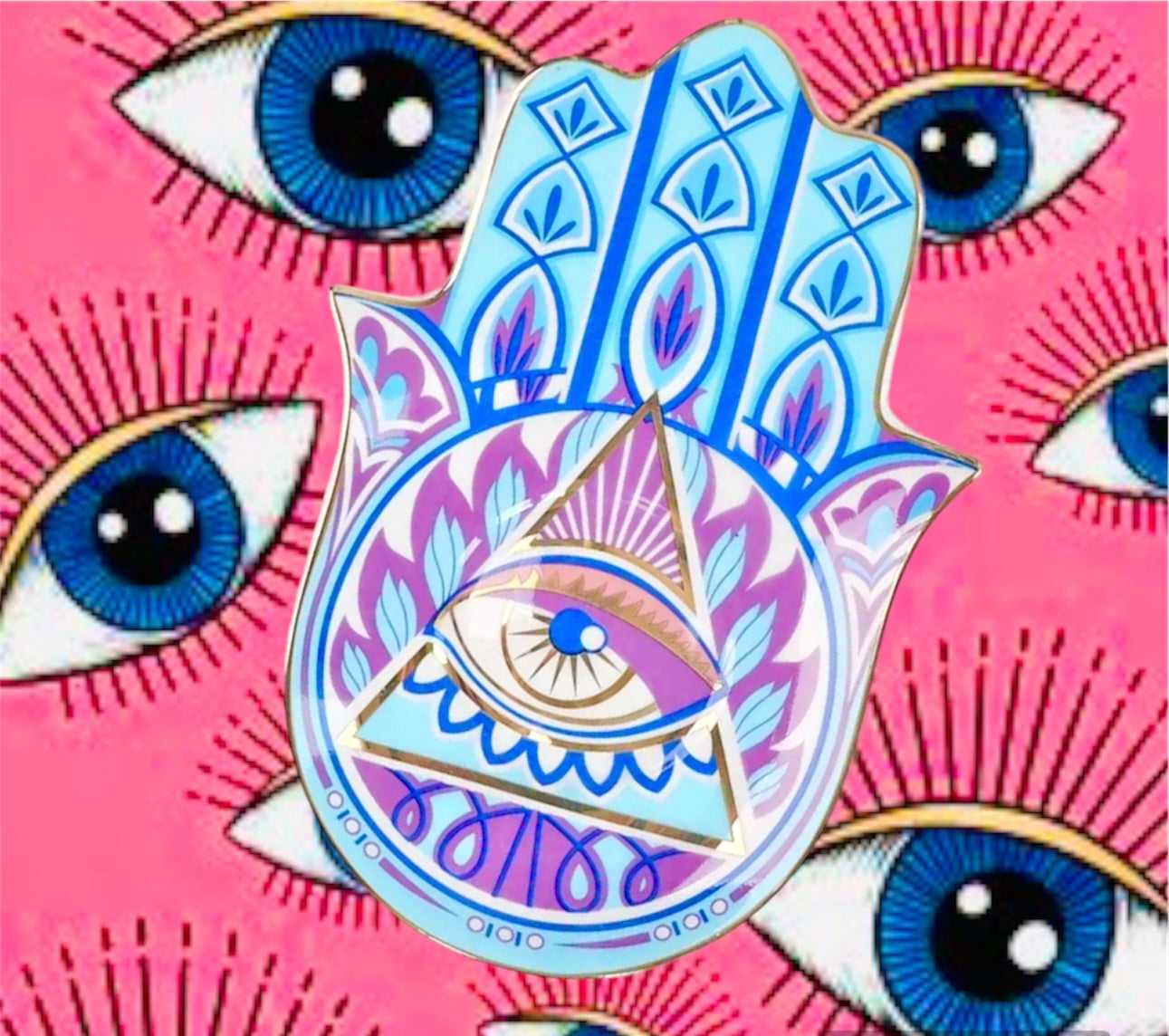 Ceremic Evil Eye Hamsa – Spiritualbathsbylagypsy
