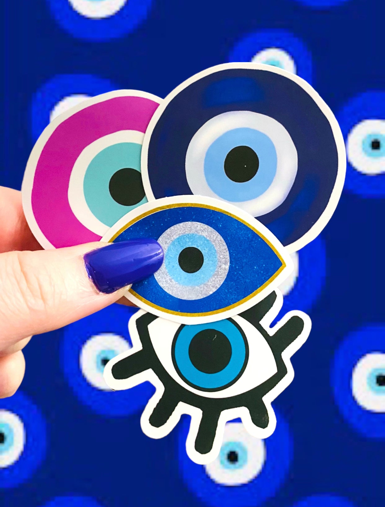 Vinyl Evil Eye Stickers – Spiritualbathsbylagypsy